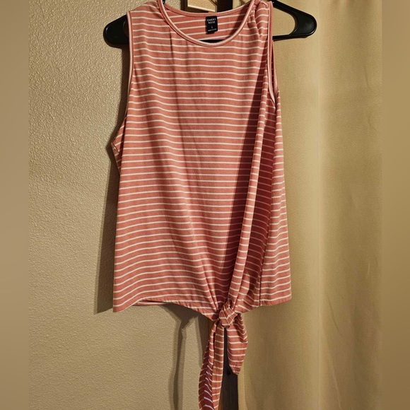 Emery Rose | Tops | Stylish Emory Rose Pink White Tank | Poshmark